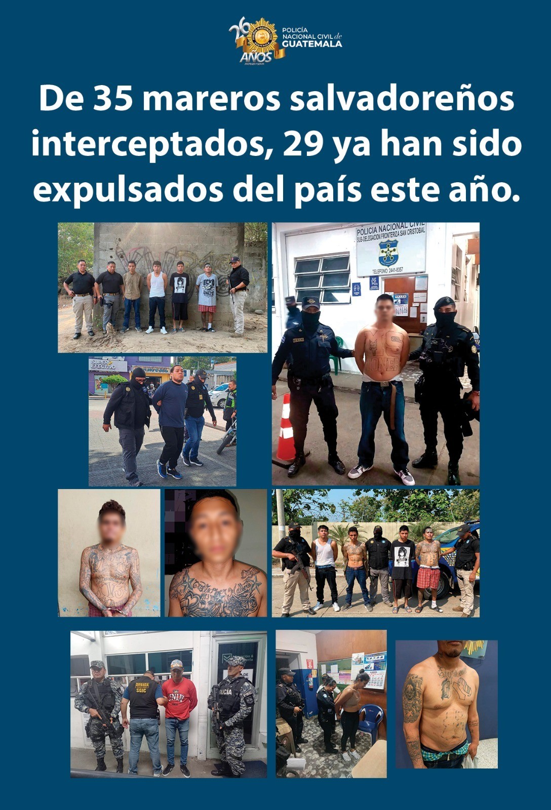 29 mareros salvadoreños han sido expulsados del país en el 2023